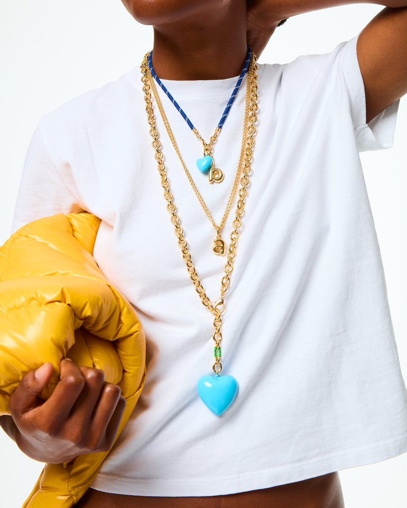 The Puffy Initial Necklace – Roxanne Assoulin